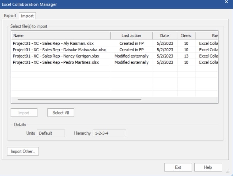 Importing Forecast Pro Collaboration Worksheets - Forecast Pro